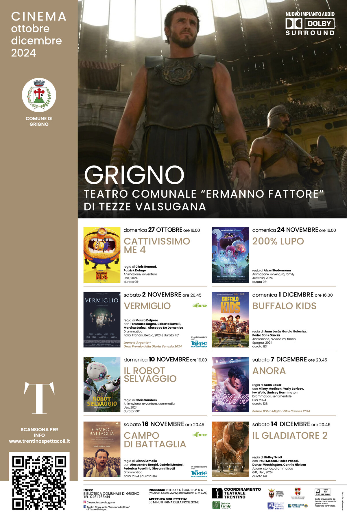 Cinema a Tezze di Grigno - Cosa fare in Trentino - Eventi - Trentino
