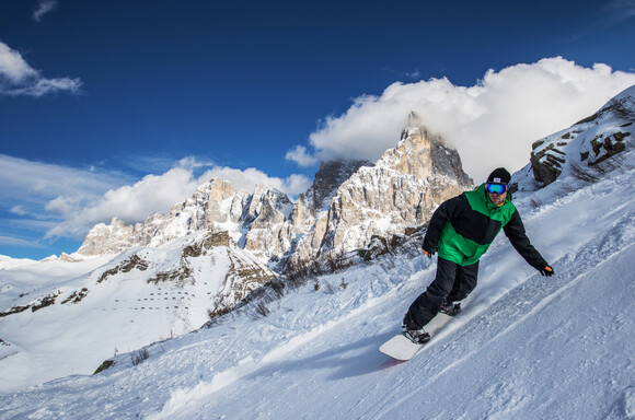 Rolle Pass and San Martino di Castrozza Ski area.